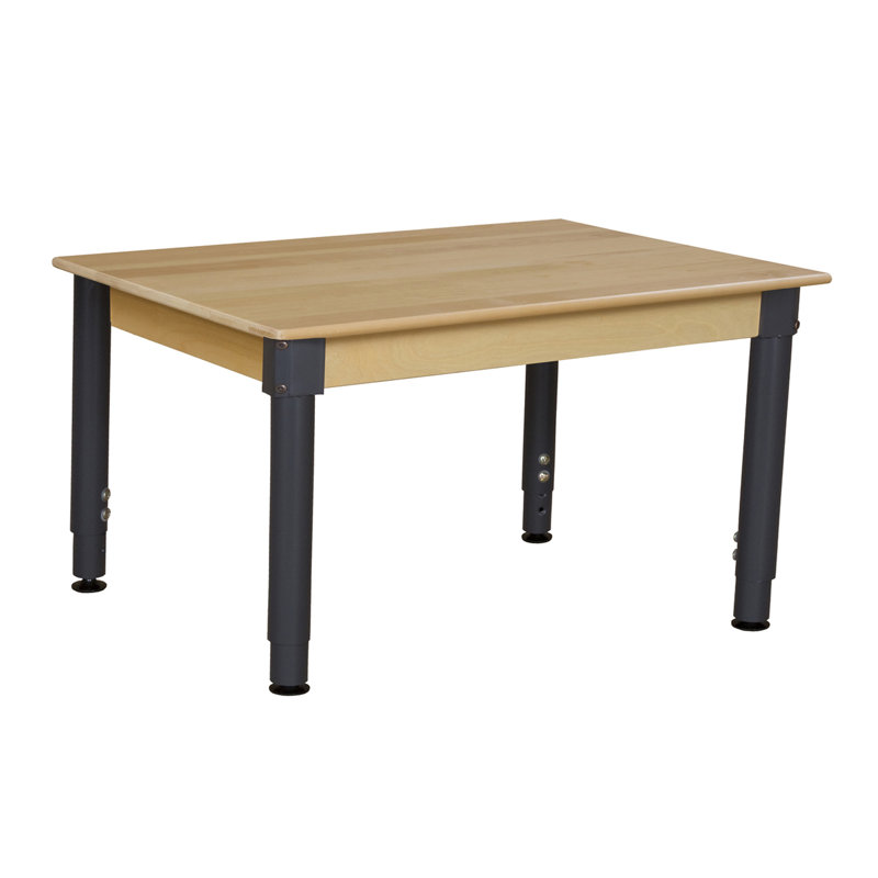 Wood Designs Hardwood Birch Tables Adjustable Height Rectangular Activity Table & Reviews | Wayfair